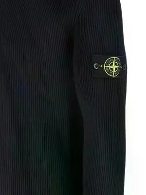 Stone Island Ribbed-knit Logo-patch Sweater
