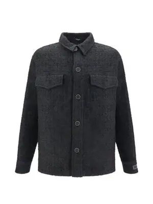 Balmain Flap-pocket Shirt Jacket - Grey