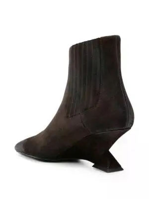 Attico Cheope Sculptural-wedge Ankle Boots