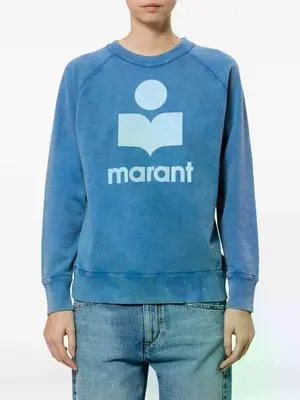MARANT ETOILE Logo-print Raglan-sleeve Sweatshirt