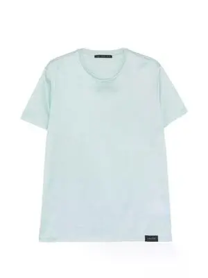 LOW BRAND Crewneck Short-sleeved T-shirt - Blue