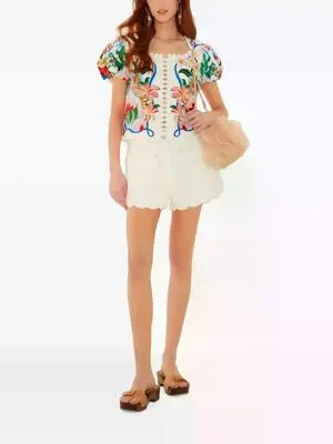 FARM RIO FARM Rio Scalloped-Edge Cargo Shorts