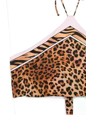 MC2 SAINT BARTH Animal-print Halterneck Bikini