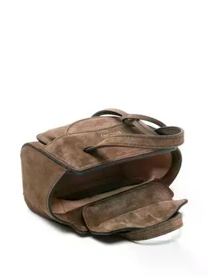 HIDESINS Mini Logo-print Suede Tote Bag