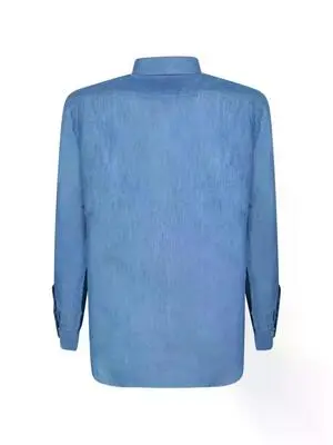 DELL'OGLIO Long-sleeve Spread-collar Shirt