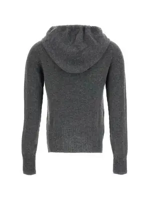 Simone Rocha Embellished Cashmere Hoodie - Grey