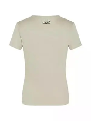EA7 Jersey Crew Neck T-shirt With Logo Print