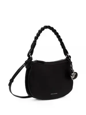 Armani Exchange Braided-handle Logo-charm Shoulder Bag