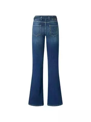 Pinko Love Birds Buckle Flared Jeans