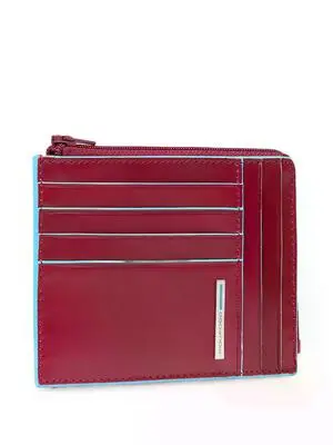 PIQUADRO Zipped Leather Card Holder