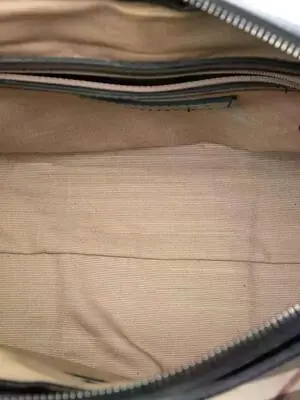 Burberry Patent Trimmed Nova Check Satchel