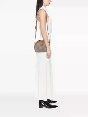 Celine 2008 Macadam Coated Canvas Crossbody Bag - Neutrals