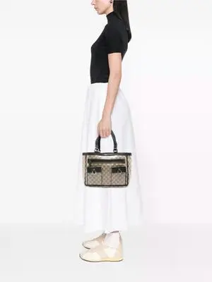 Gucci 2016-2026 Gg Crystal Abbey D Ring Tote Bag