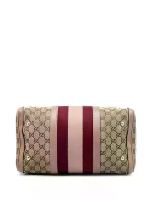 Gucci 2016-2026 Medium Gg Canvas Web Joy Boston Bag Satchel