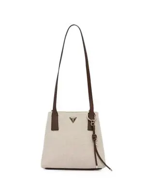 Guess Logo Plaque Tote Bag - Neutrals