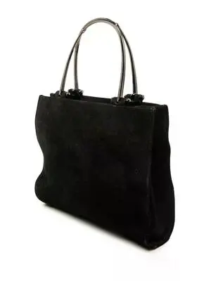 Gucci 2000-2015 Suede Metal Handle Bag Handbag