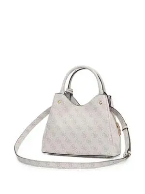 Guess Monogram-pattern Logo-plaque Tote Bag