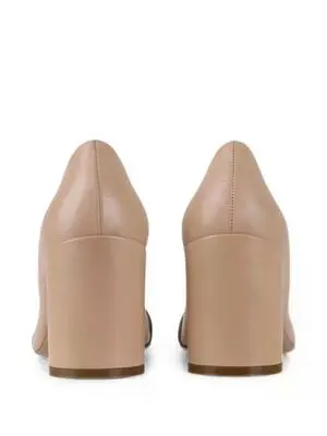 FERRAGAMO Gancini Ornament Pump With Bock Heel