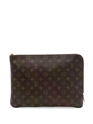 LOUIS VUITTON 2019 Monogram Etui Voyage Mm Clutch Bag - Brown