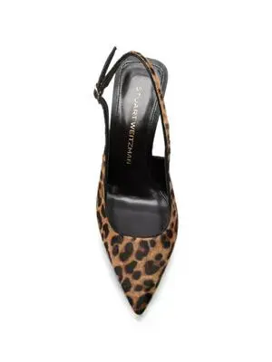STUART WEITZMAN Vinnie Leopard-print Wedge Pumps