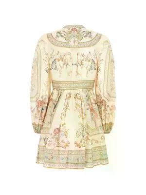 Zimmermann Roselight Linen Mini Dress