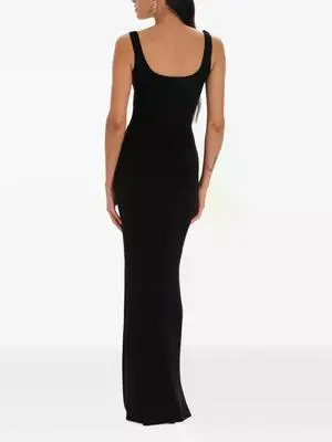 MANURI Kristen Bead Detail Maxi Dress - Black