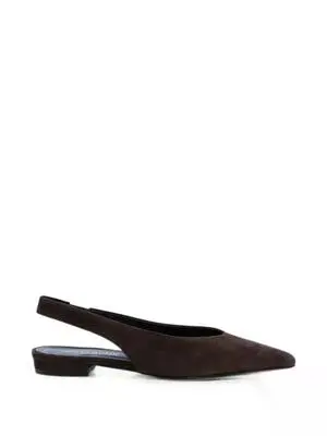 NOTABENE Gisella Square-toe Slingback Pumps - Brown
