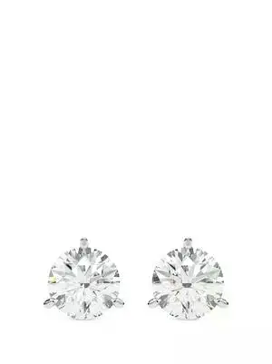 Diamond Essentials 14k White Gold 6 Carat Diamond Stud Earrings - Silver