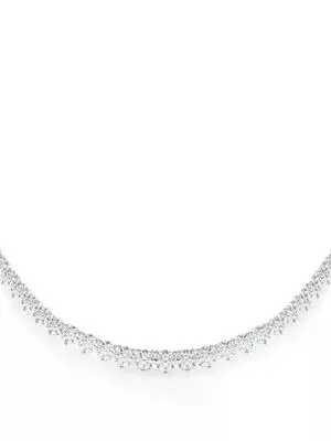 DIAMOND ESSENTIALS 14k White Gold 10 Carat Diamond Tennis Necklace
