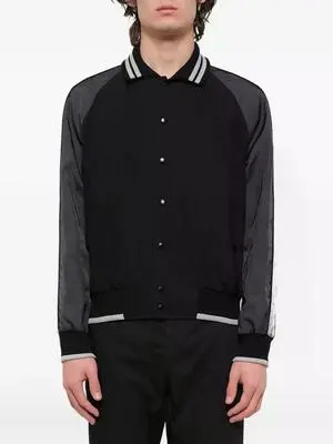 LANVIN Piping Baseball Jacket - Black
