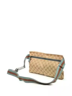 Gucci 2000-2015 Gg Canvas Web Double Pocket Belt Bag