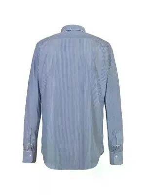 ALESSANDRO GHERARDI Striped Cotton Shirt - Blue