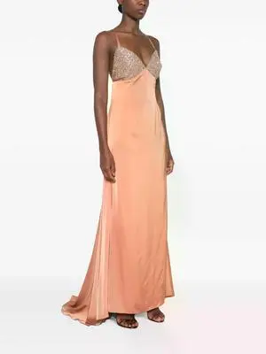 ALESSANDRO LEGORA Sequin-embellished Maxi Dress