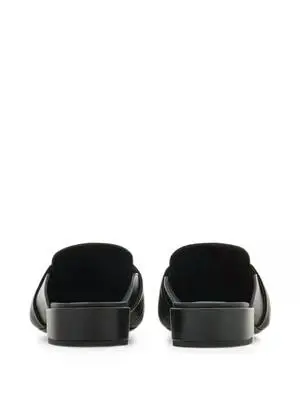 FERRAGAMO Gancini-ornament Mules - Black