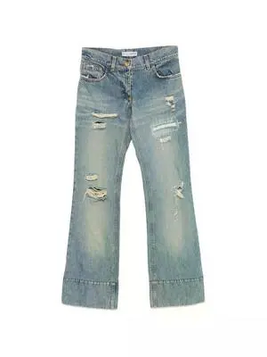 Dolce & Gabbana 2000s Distressed Jeans - Blue