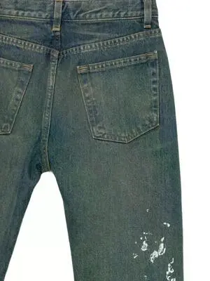 Helmut Lang 2000s Paint-splatter Jeans