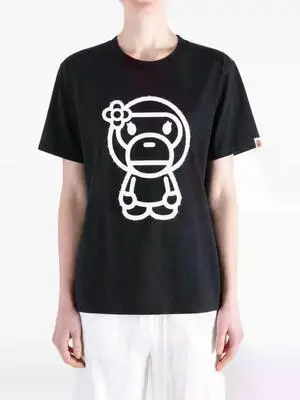 A BATHING APE Baby Milo Graphic T-shirt - Black