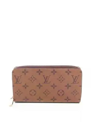 LOUIS VUITTON 2010s Zip Monogram Wallet - Brown