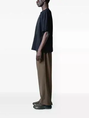 YOSHIOKUBO Mesh-panelled T-shirt