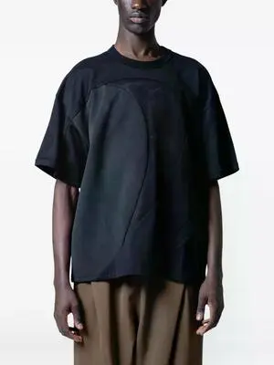 YOSHIOKUBO Mesh-panelled T-shirt