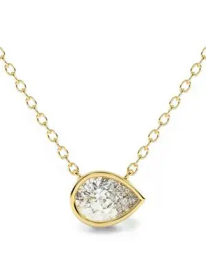 DIAMOND ESSENTIALS Lab-grown Diamond Solitaire Necklace - Gold
