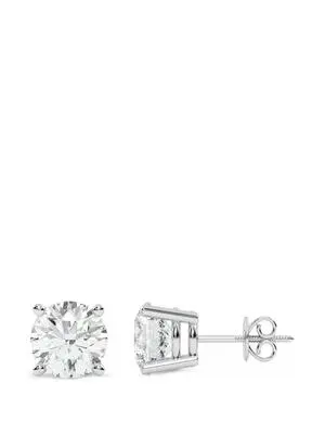 Diamond Essentials 14k White Gold Solitaire Diamond Earrings