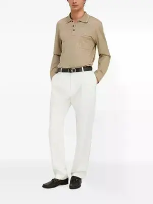 FERRAGAMO Long-sleeved Polo Shirt