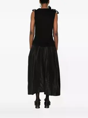 Simone Rocha Bow Detail Tank Top - Black