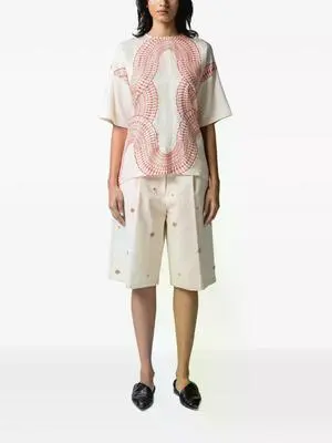 MULLER OF YOSHIOKUBO Embellished Pleated Shorts