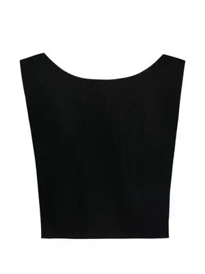 VIVIENNE WESTWOOD Orb-embroidered Ribbed Crop Top