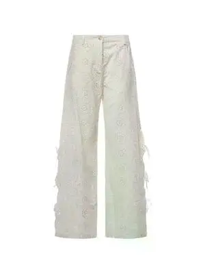 MC2 SAINT BARTH Sangallo Palazzo Pants - Neutrals