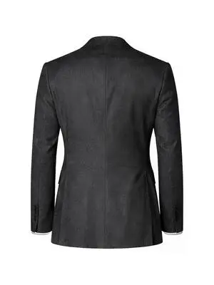 Pal Zileri Logo-plaque Single-breasted Jacket - Blue