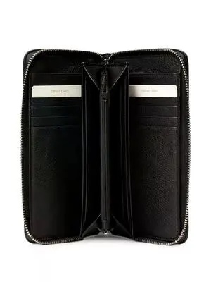 TOMBOLINI Grained Leather Zip-around Wallet
