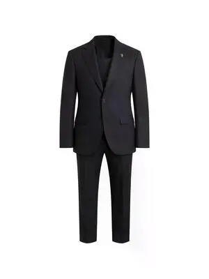 Pal Zileri Logo-plaque Single-breasted Suit - Grey